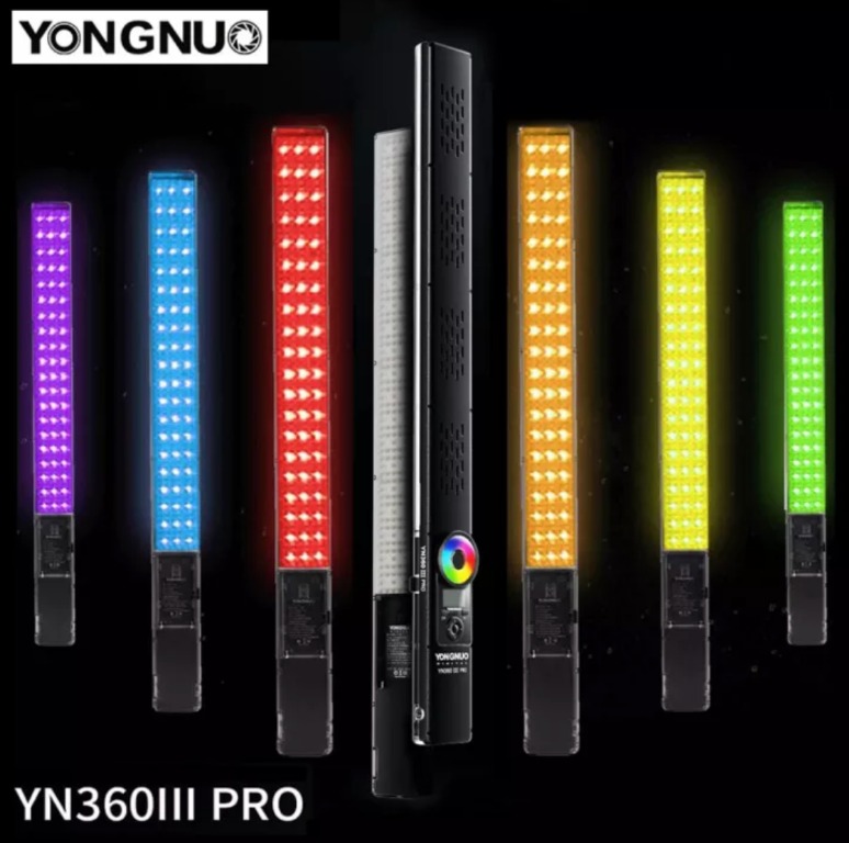 Yongnuo 360 III PRO RGB LED Video Light Stick, Photography, Photography ...