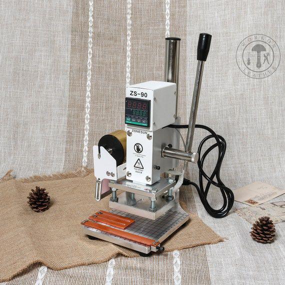 Zonesun zs-90 leathercraft heat emboss machine, Hobbies & Toys ...