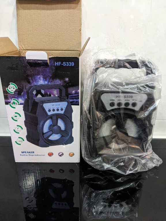 全新 HF-S339 手提 外出攜帶型 藍芽喇叭 無線藍芽音箱 藍牙音響 可插卡 USB音樂 SD卡 記憶卡 TWS Bluetooth ...