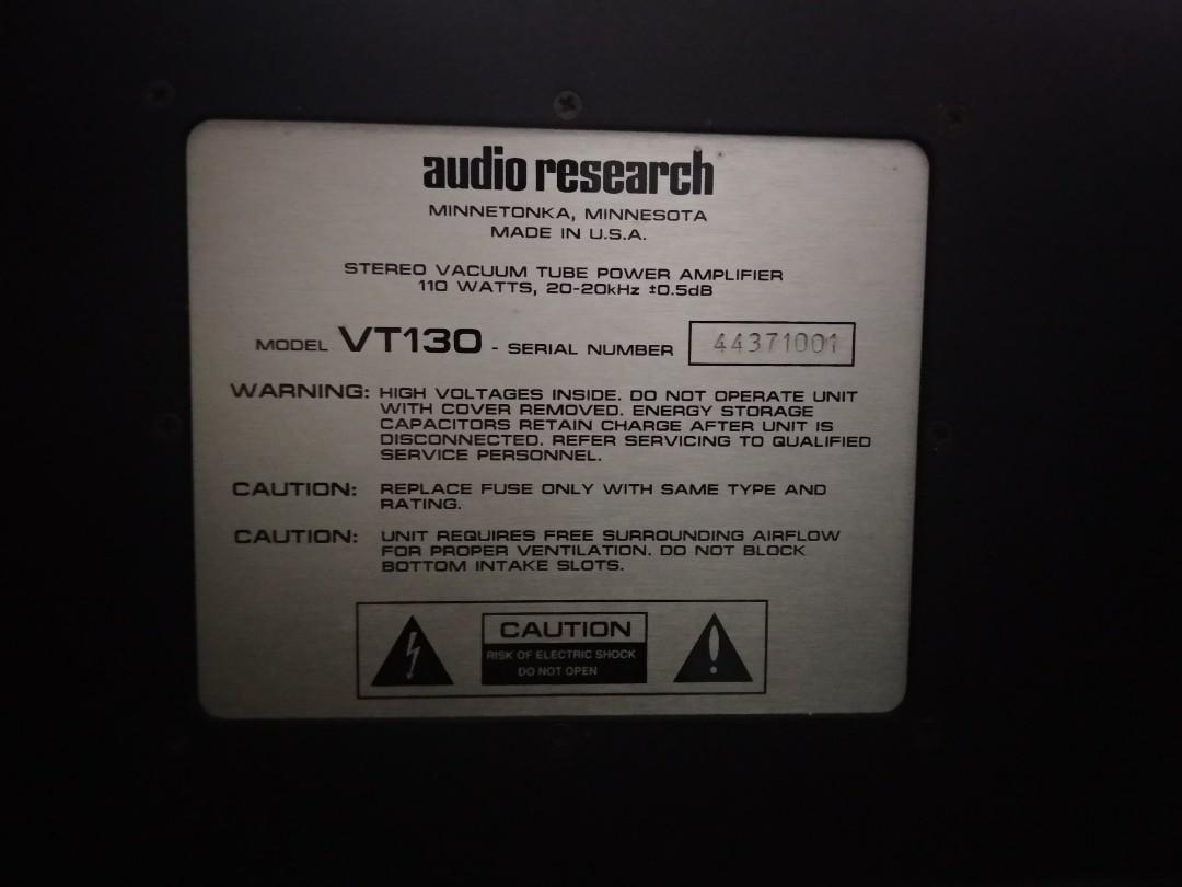 Audio Research LS15 preamp VT130 power amplifier, Audio, Soundbars ...
