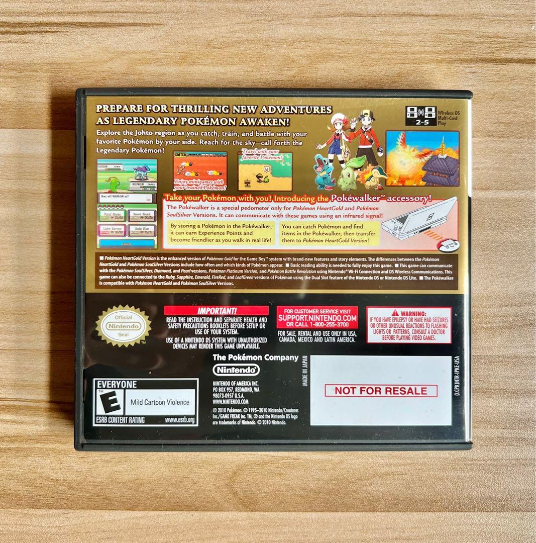 Authentic Pokemon Heartgold DS Set English, Video Gaming, Video Games ...