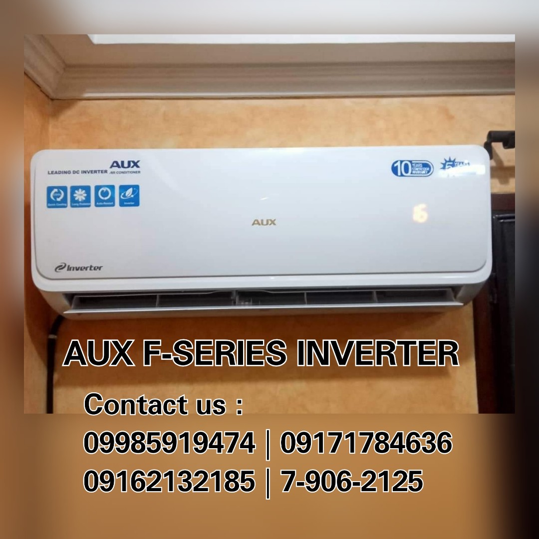 AUX F-SERIES INVERTER SPLIT TYPE AIRCON, TV & Home Appliances, Air ...