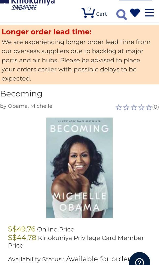 BECOMING - Michelle Obama (hardcover), Hobbies & Toys, Books ...