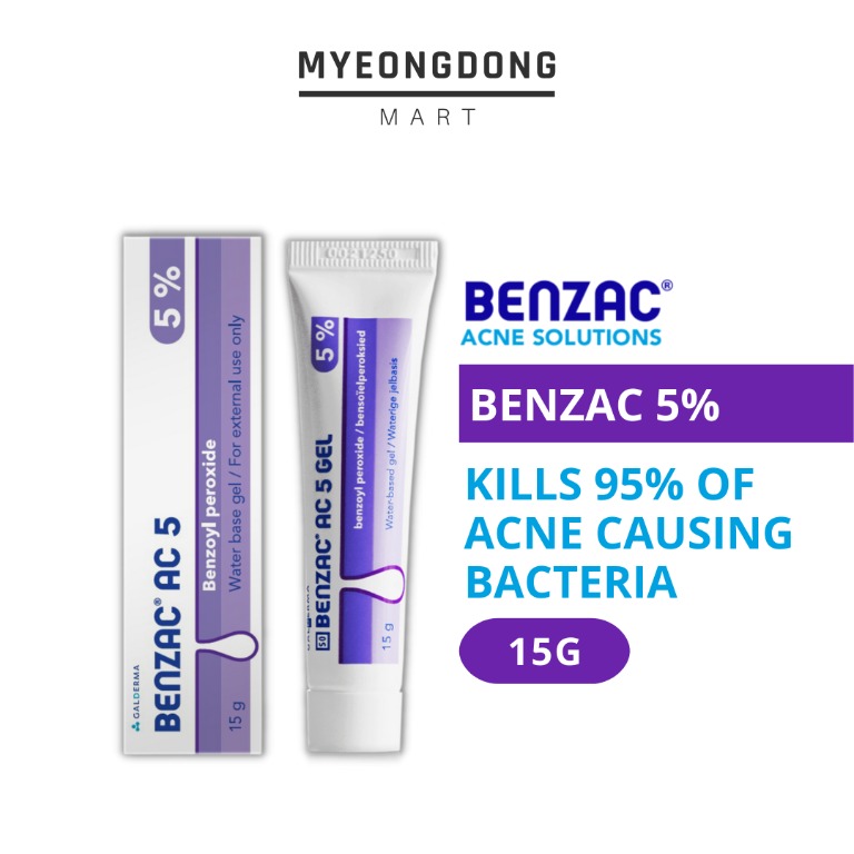 Benzac AC 5% 15gm Expiry: 09/2023, Beauty & Personal Care, Face, Face ...