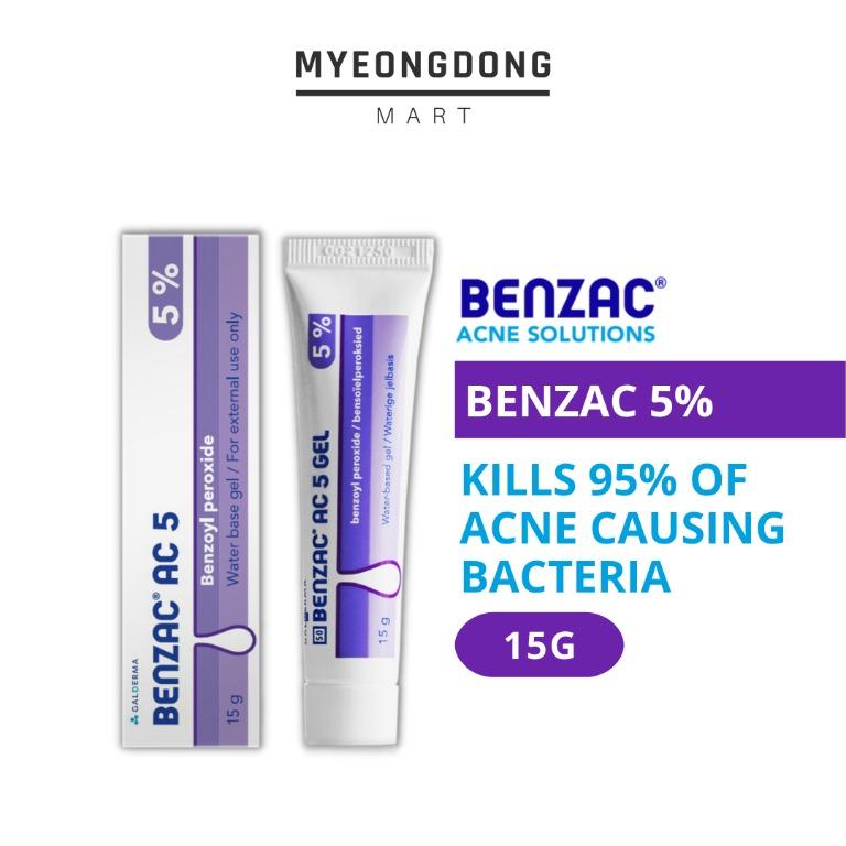 Benzac AC 5% 15gm Expiry: 09/2023, Beauty & Personal Care, Face, Face ...