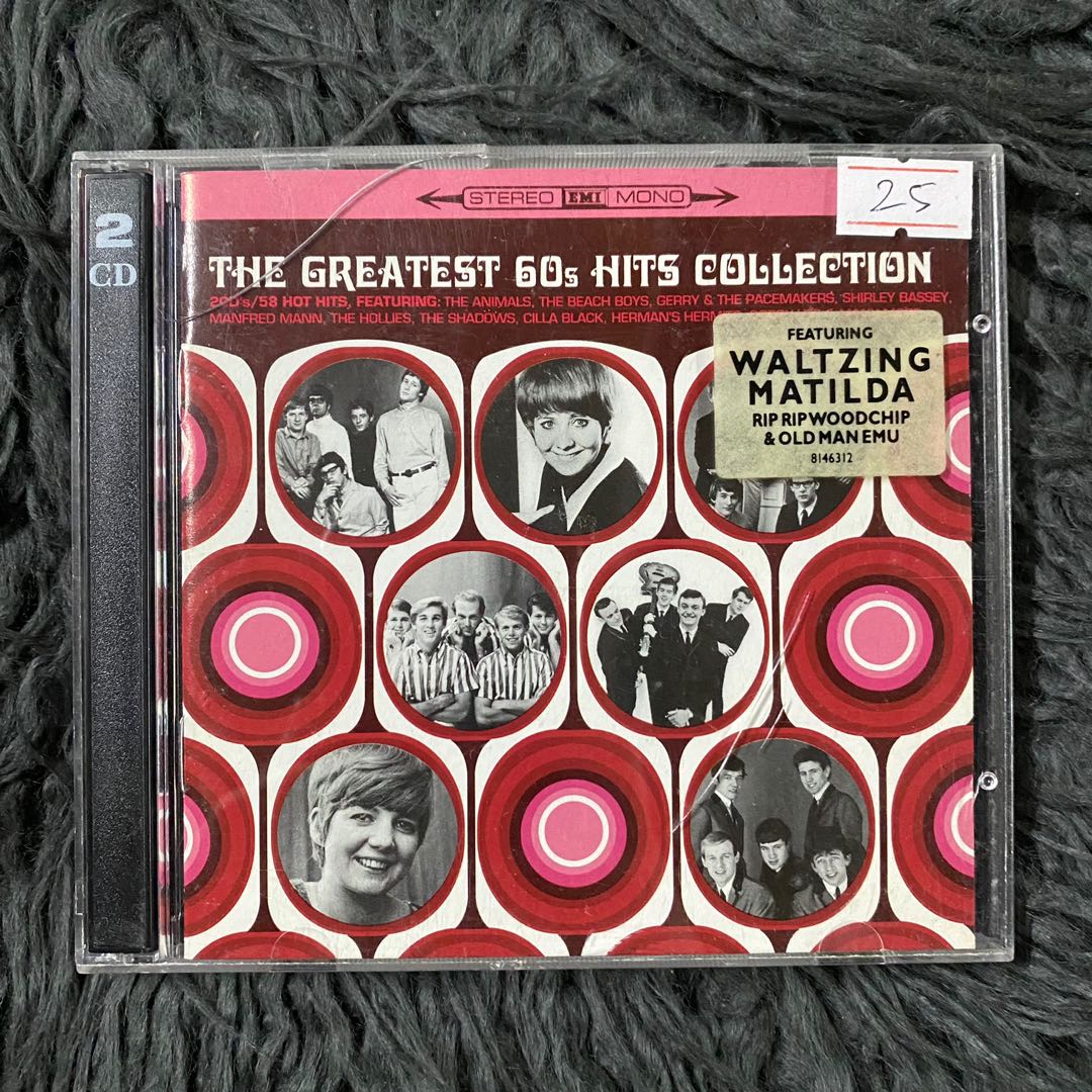 CD THE GREATEST 60s HITS COLLECTION 2cd, Hobbies & Toys, Music & Media ...