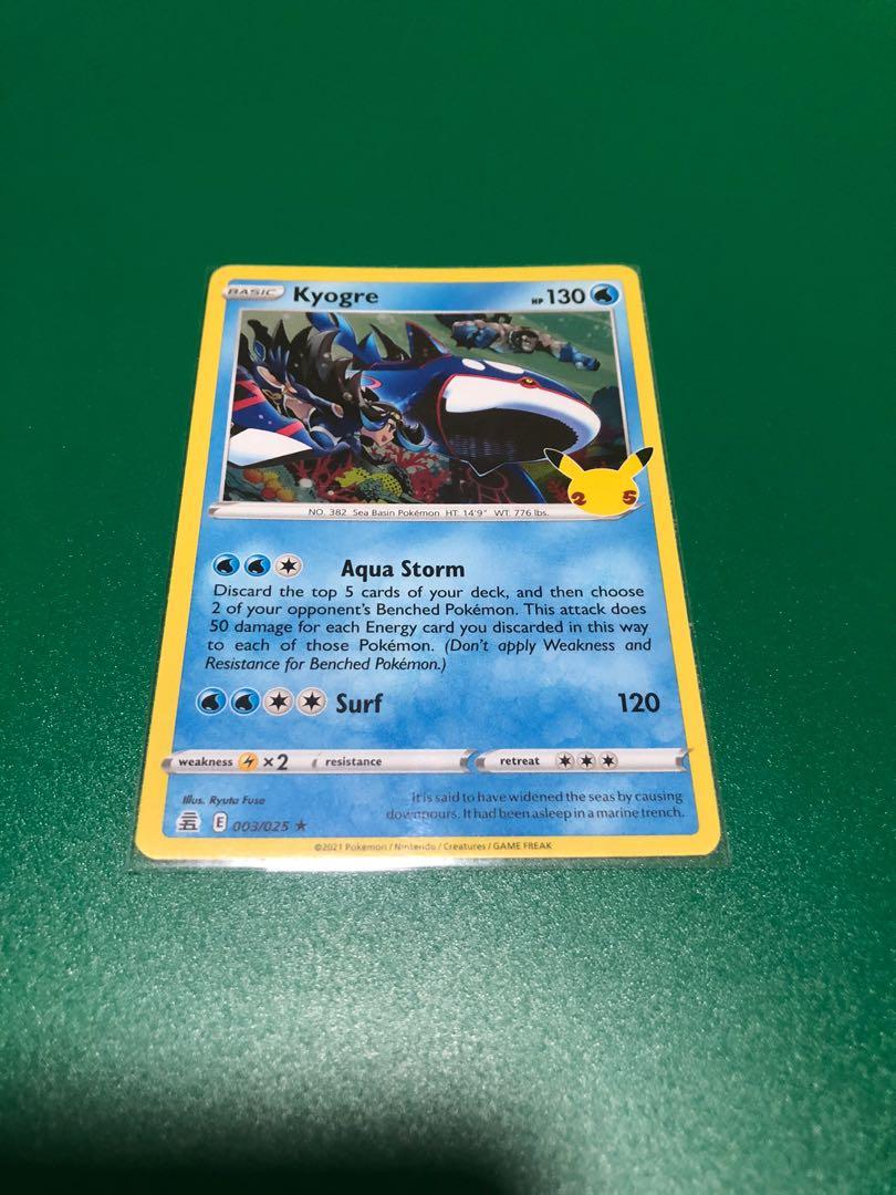Pokémon Trading Card Game Toys & Hobbies Pokemon Card KYOGRE Holo Rare ...