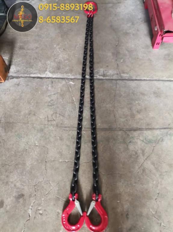 Chain Sling (2 Tons x 2 Legs x 1 Meter Chain), Commercial & Industrial ...