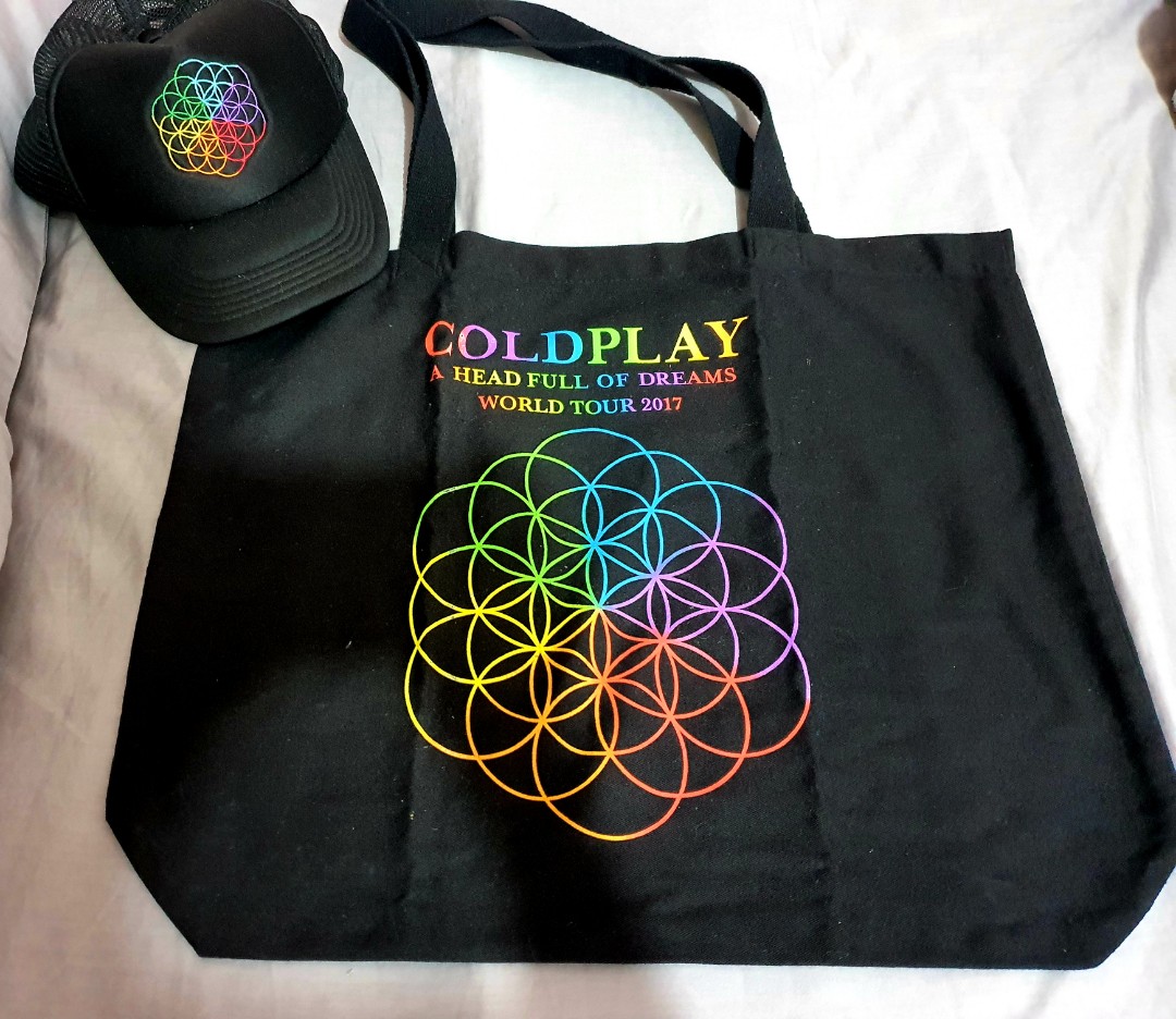 Coldplay merch new, Women's Fashion, Bags & Wallets, Tote Bags on Carousell