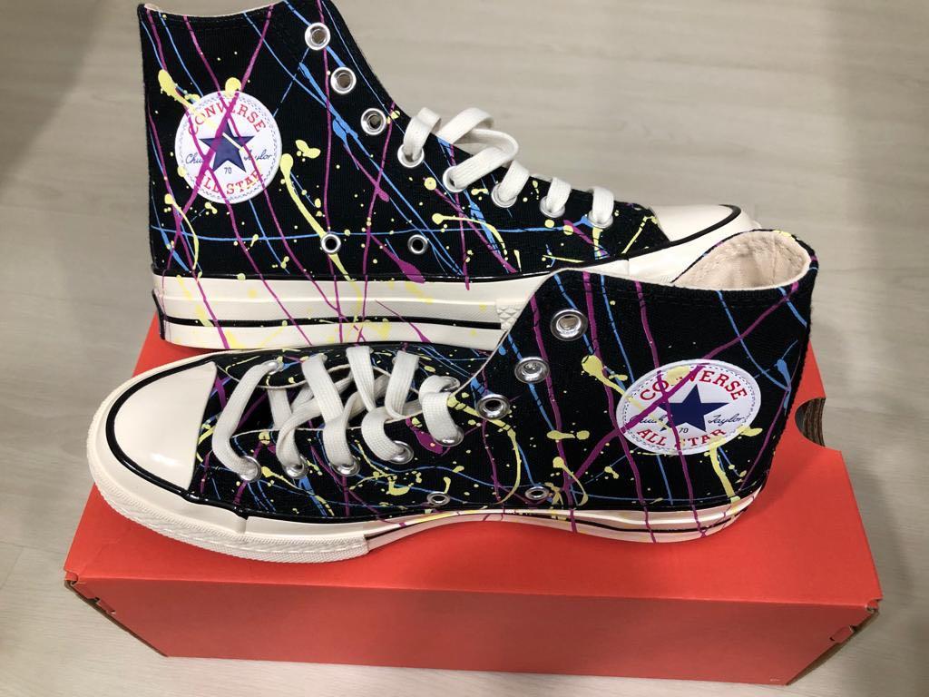 Converse paint splash, Men's Fashion, Footwear, Sneakers on Carousell