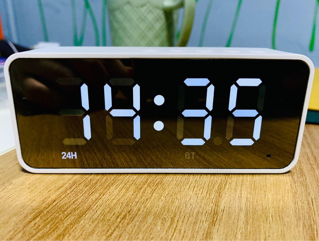 Digital clock Bluetooth and MicroSD card feature, Furniture & Home ...