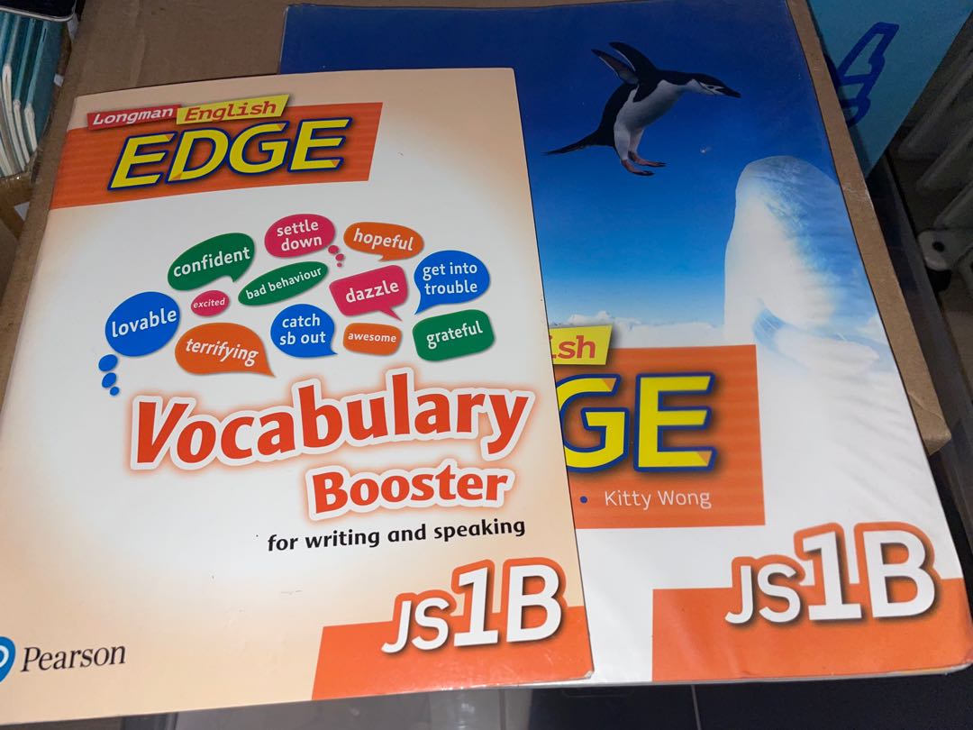 Edge English textbook 英文書 + vocabulary book JS1B, 興趣及遊戲, 書本 & 文具, 教科書 ...