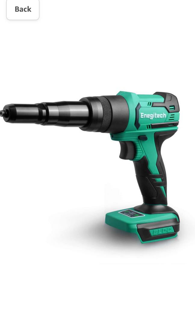 Enegitech Cordless Rivet Gun, 18V Lithium-ion Automatic Blind Rivet ...