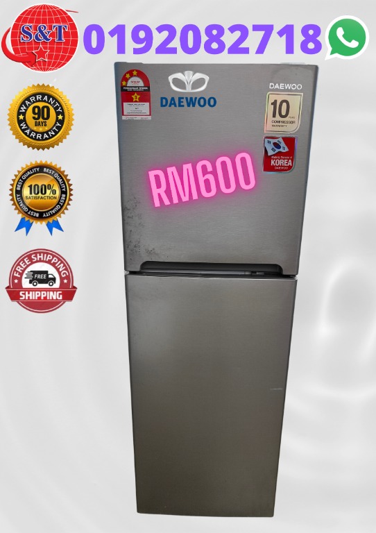 FRIDGE DOUBLE DOOR DAEWOO, TV & Home Appliances, Kitchen Appliances on ...