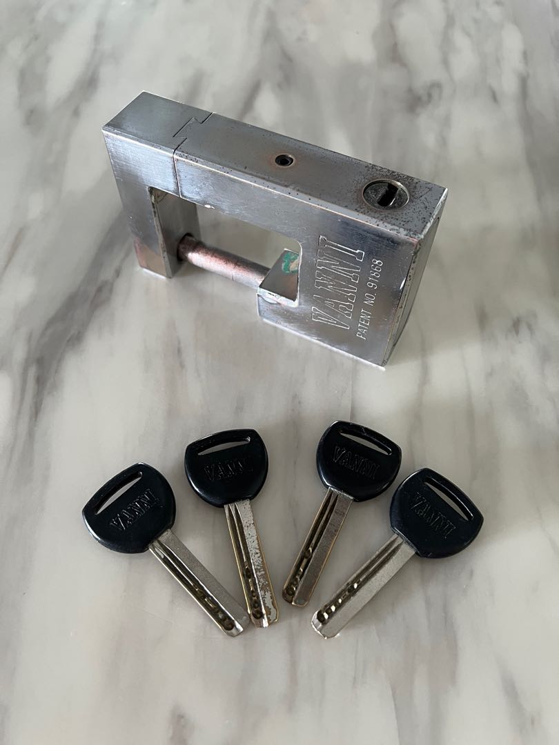 HDB gate mounted lock, Furniture & Home Living, Security & Locks, Locks ...