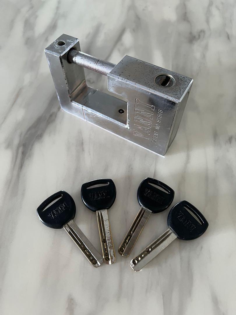 HDB gate mounted lock, Furniture & Home Living, Security & Locks, Locks ...