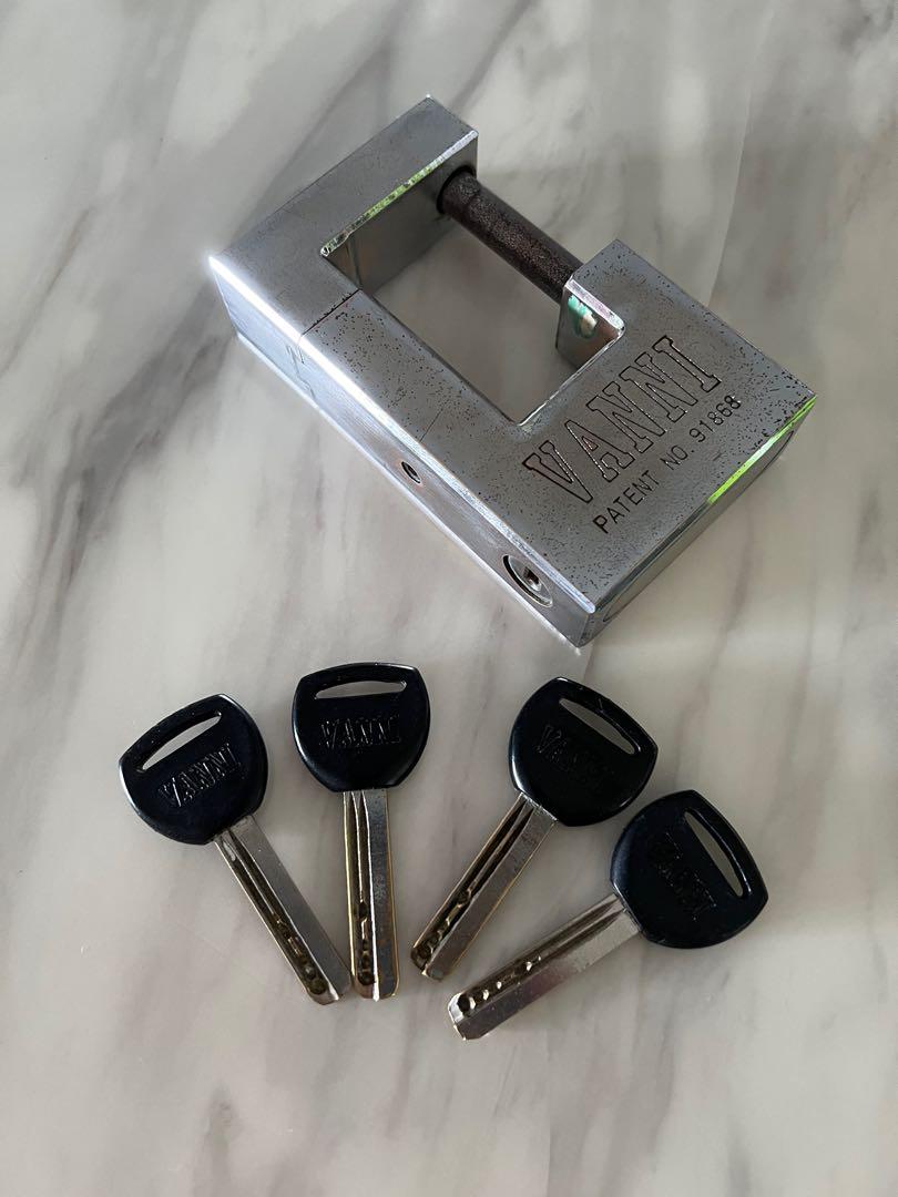 HDB gate mounted lock, Furniture & Home Living, Security & Locks, Locks ...