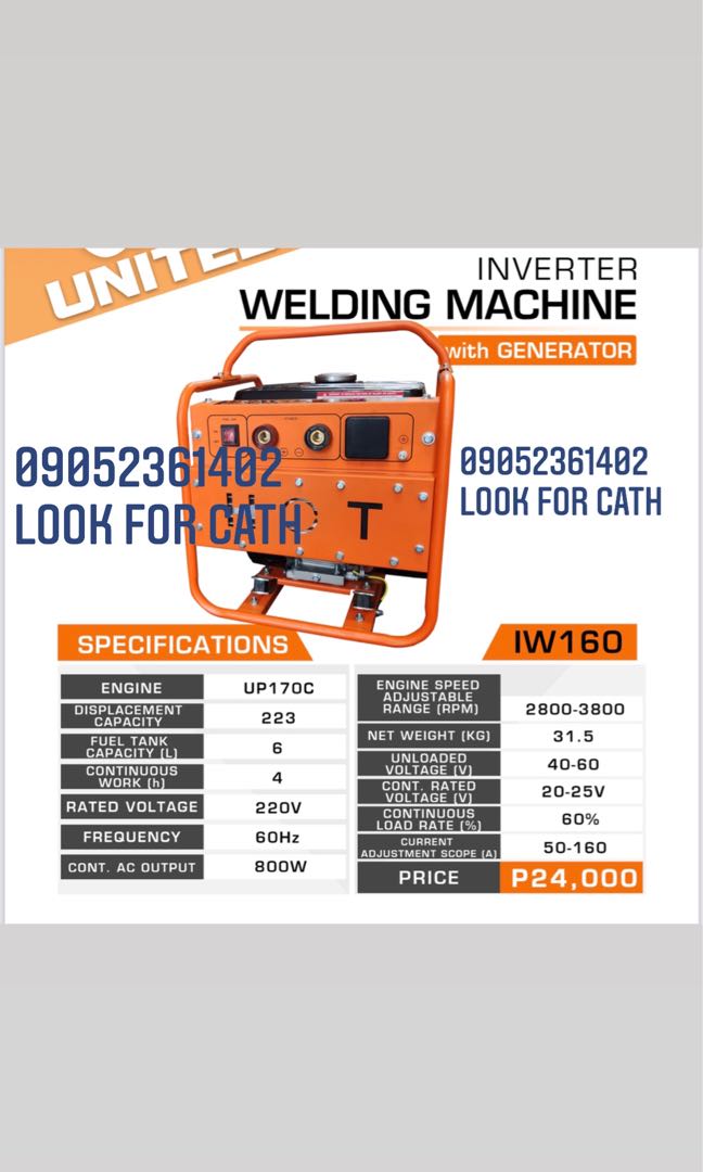 INVERTER WELDING MACHINE WITH GENERATOR, Commercial & Industrial ...