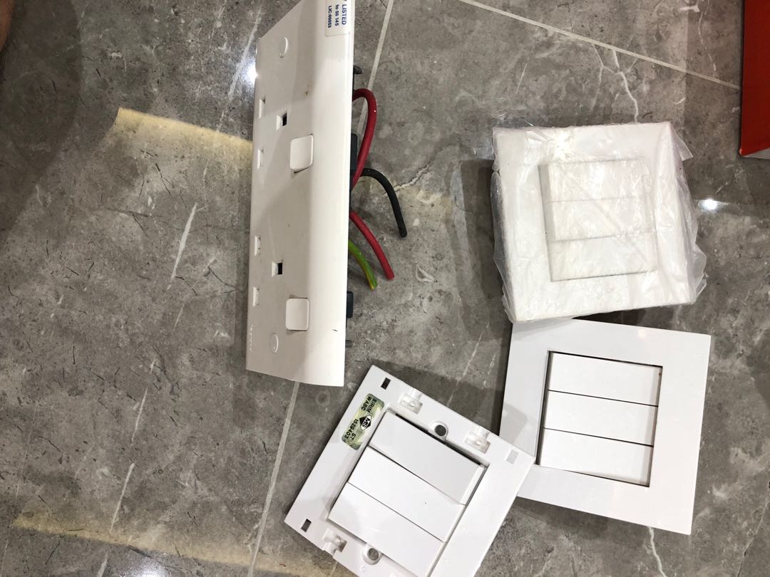Light switch, TV & Home Appliances, Electrical, Adaptors & Sockets on ...