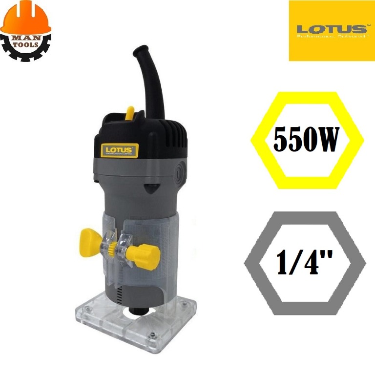 Lotus Trimmer/Palm Router 1/4" 550w (LTPR550X), Commercial & Industrial ...