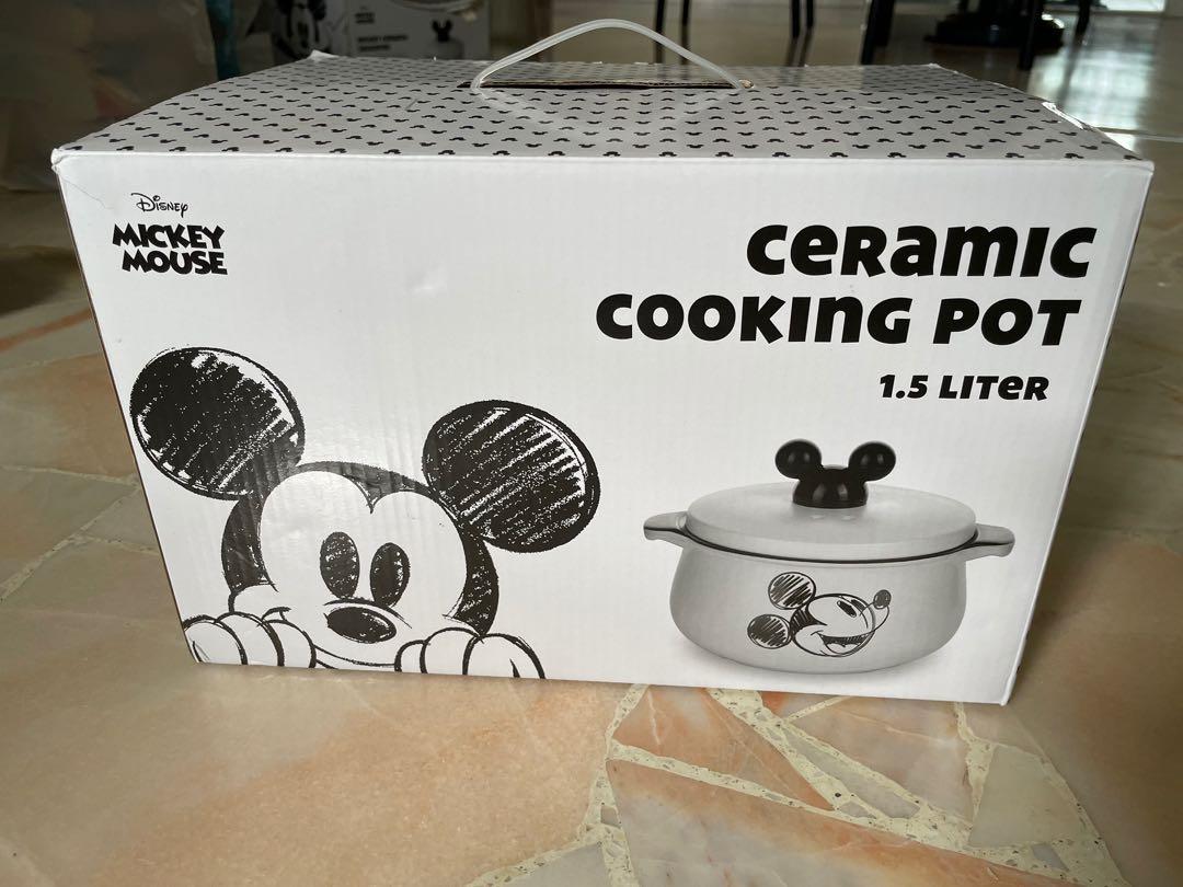 Mickey Mouse Ceramic Cooking Pot 1.5L, Furniture & Home Living ...