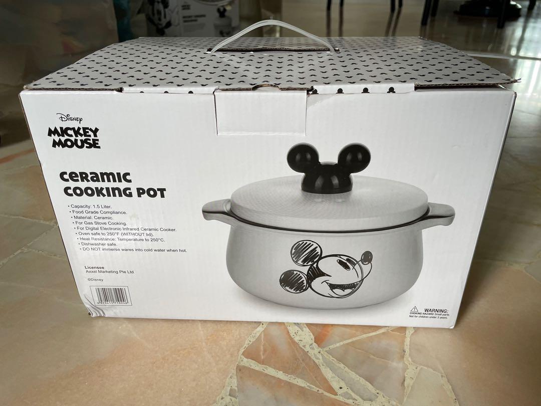 Mickey Mouse Ceramic Cooking Pot 1.5L, Furniture & Home Living ...