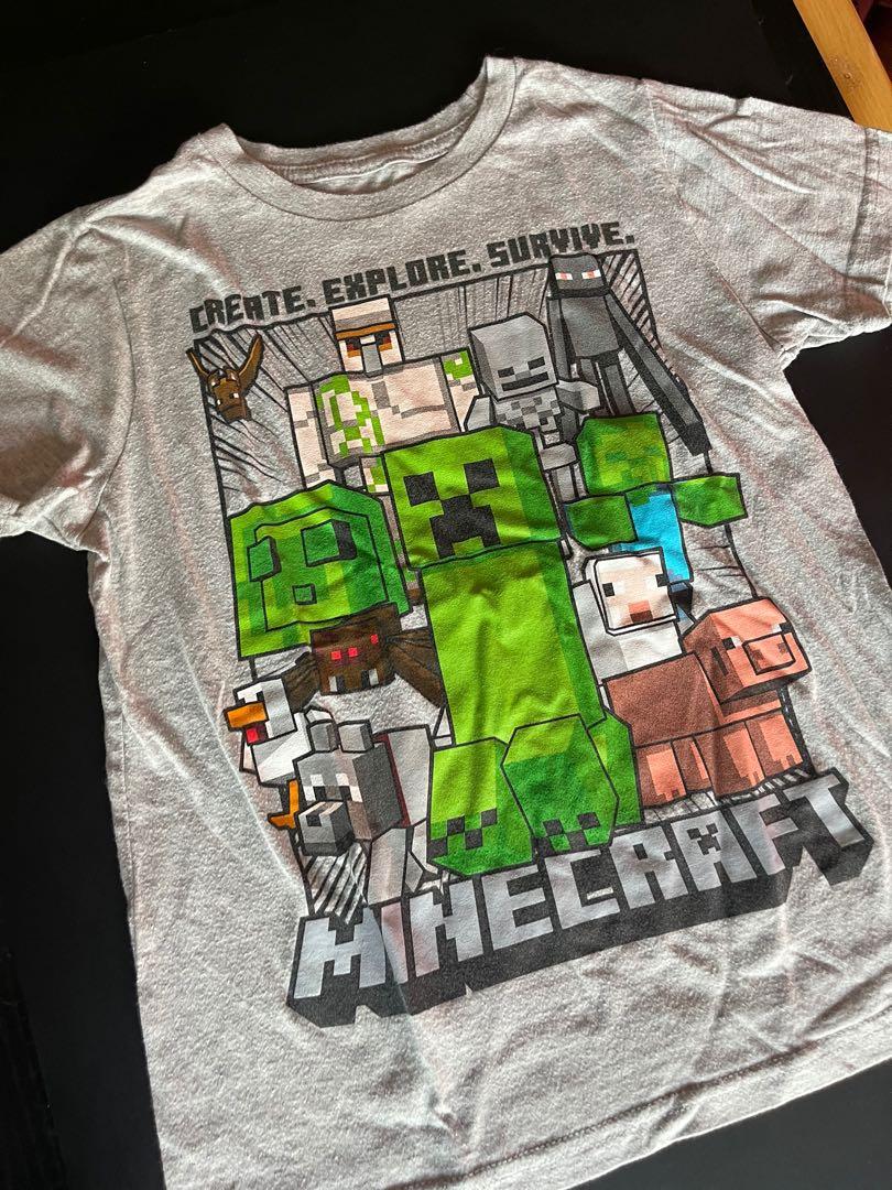 Minecraft Shirt for Kids, Babies & Kids, Babies & Kids Fashion on Carousell