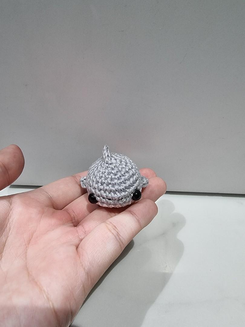mini crochet shark (keychain), Hobbies & Toys, Stationery & Craft ...