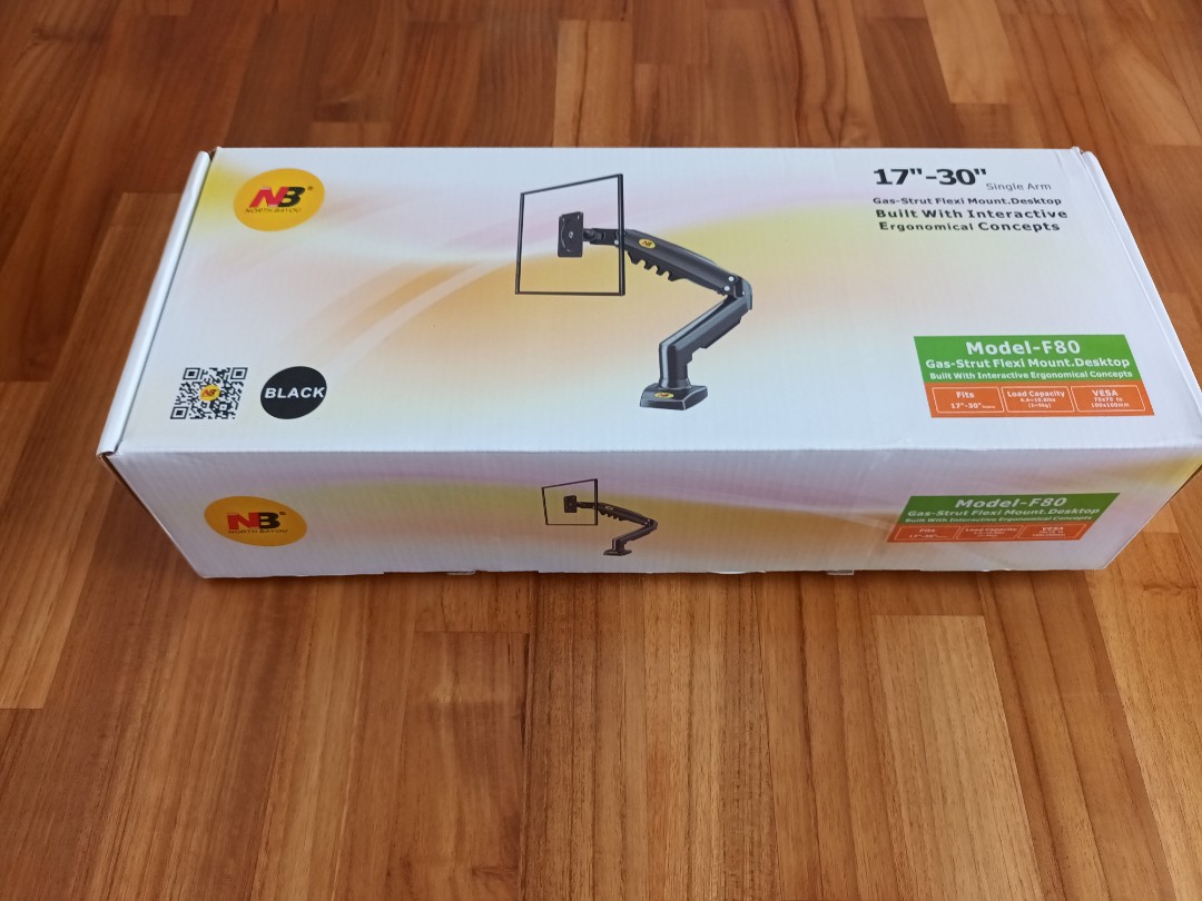 Monitor vesa mount arm NB F80 (17"-30"), TV & Home Appliances ...