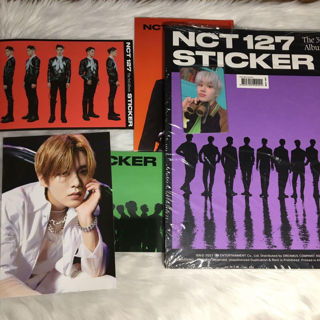 NCT 127 Sticker Album - Complete Inclusions with Jungwoo Photocard / PC ...