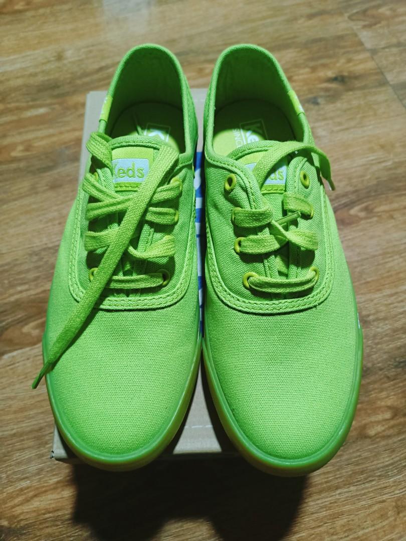 Original Keds TRIUMPH LIME PUNCH, Women's Fashion, Footwear, Sneakers ...