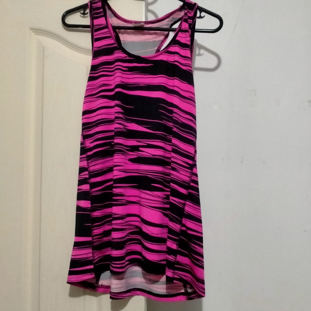 MANGO Pink DriFit Sando, Women's Fashion, Activewear on Carousell