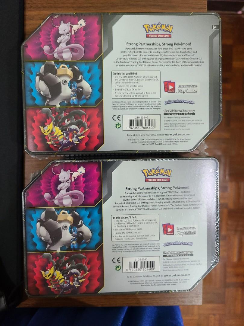Power Partnership Tin (Garchomp & Giratina Gx) (Lucario & Melmetal Gx ...