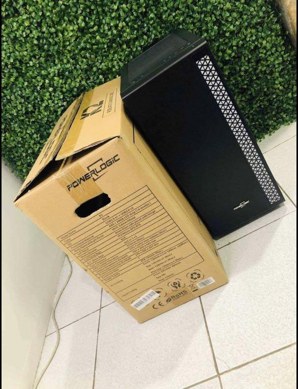 Powerlogic K2 RGB ITX/ATX/Micro Tempered Glass Gaming Case Casing ...