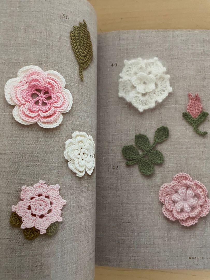 Pretty crochet Rose Patterns in Chinese, Hobbies & Toys, Stationery ...