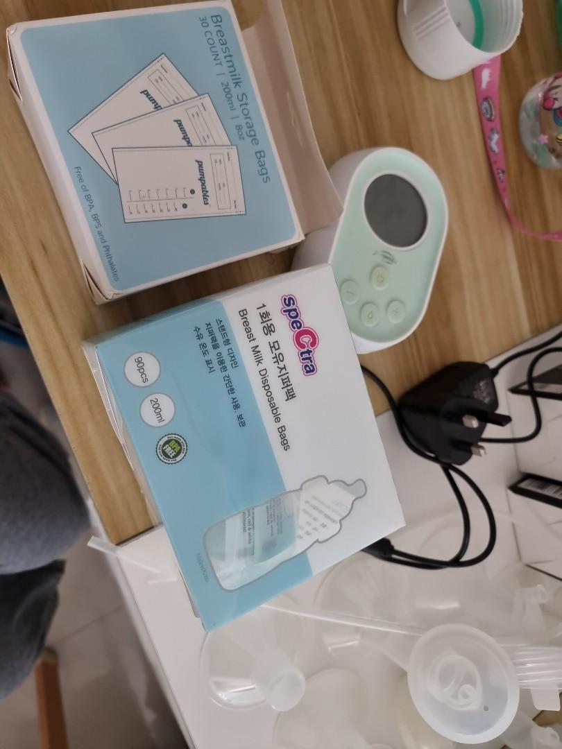 Pumpables breastfeeding portable pump with accessories and new glass ...