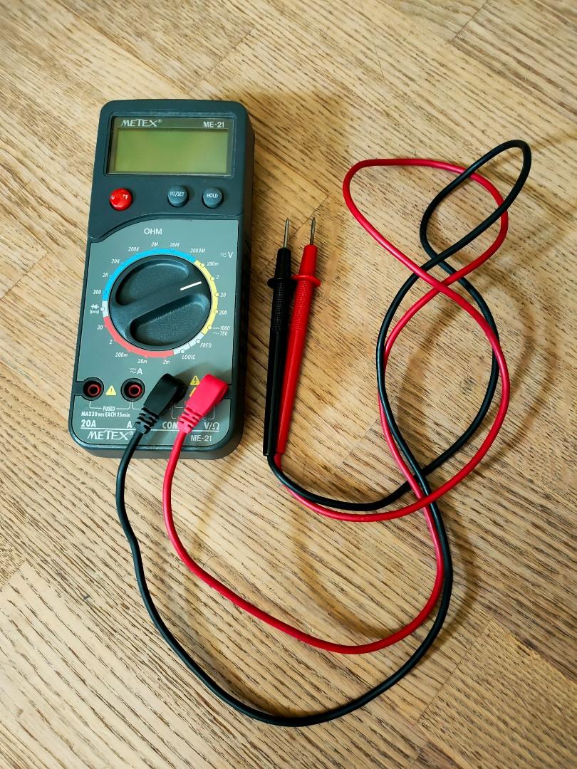 RS-232 serial output digital multi meter voltmeter , working great, AC ...