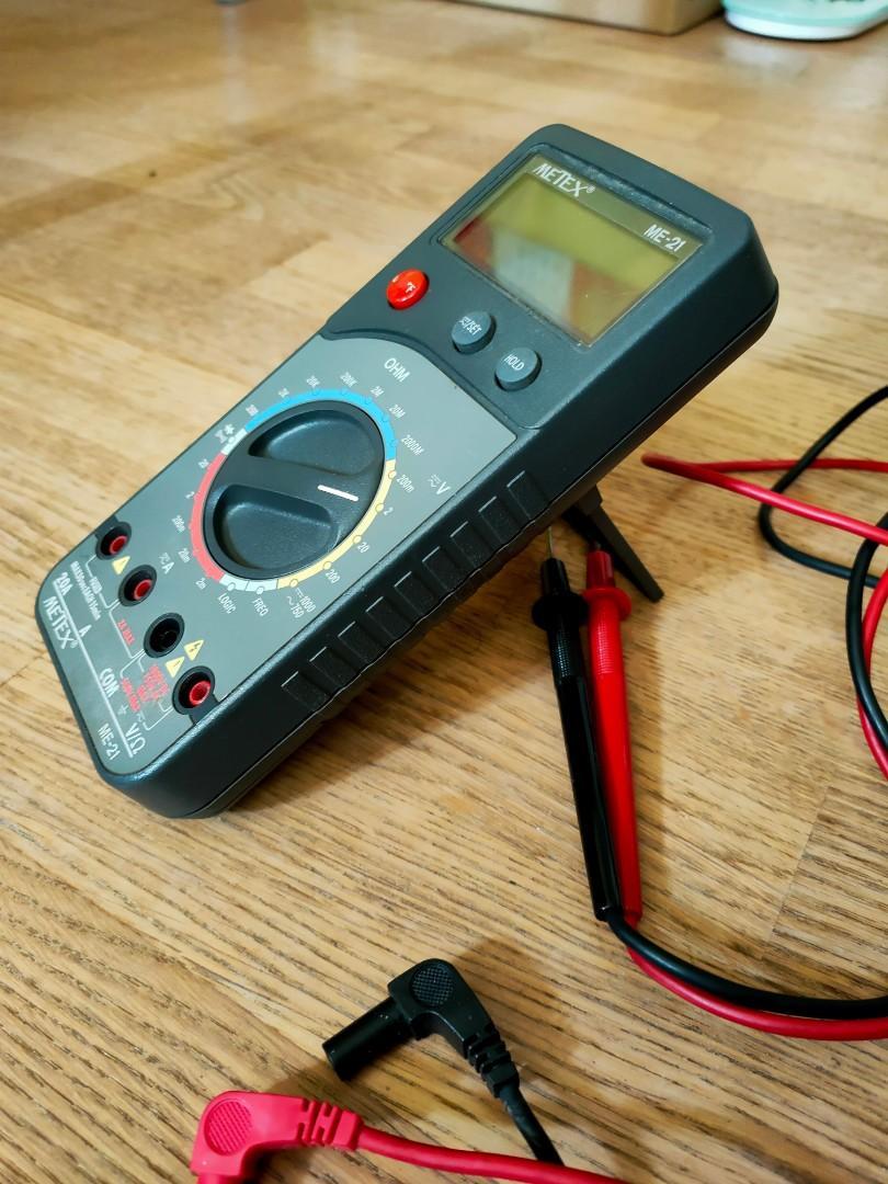 RS-232 serial output digital multi meter voltmeter , working great, AC ...