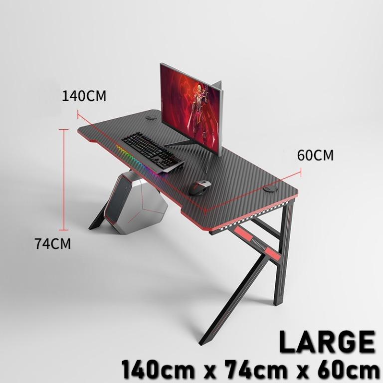 GAMING DESK 2022 VERSION/ CARBON FIBER GAMING TABLE/ Computer Gaming ...