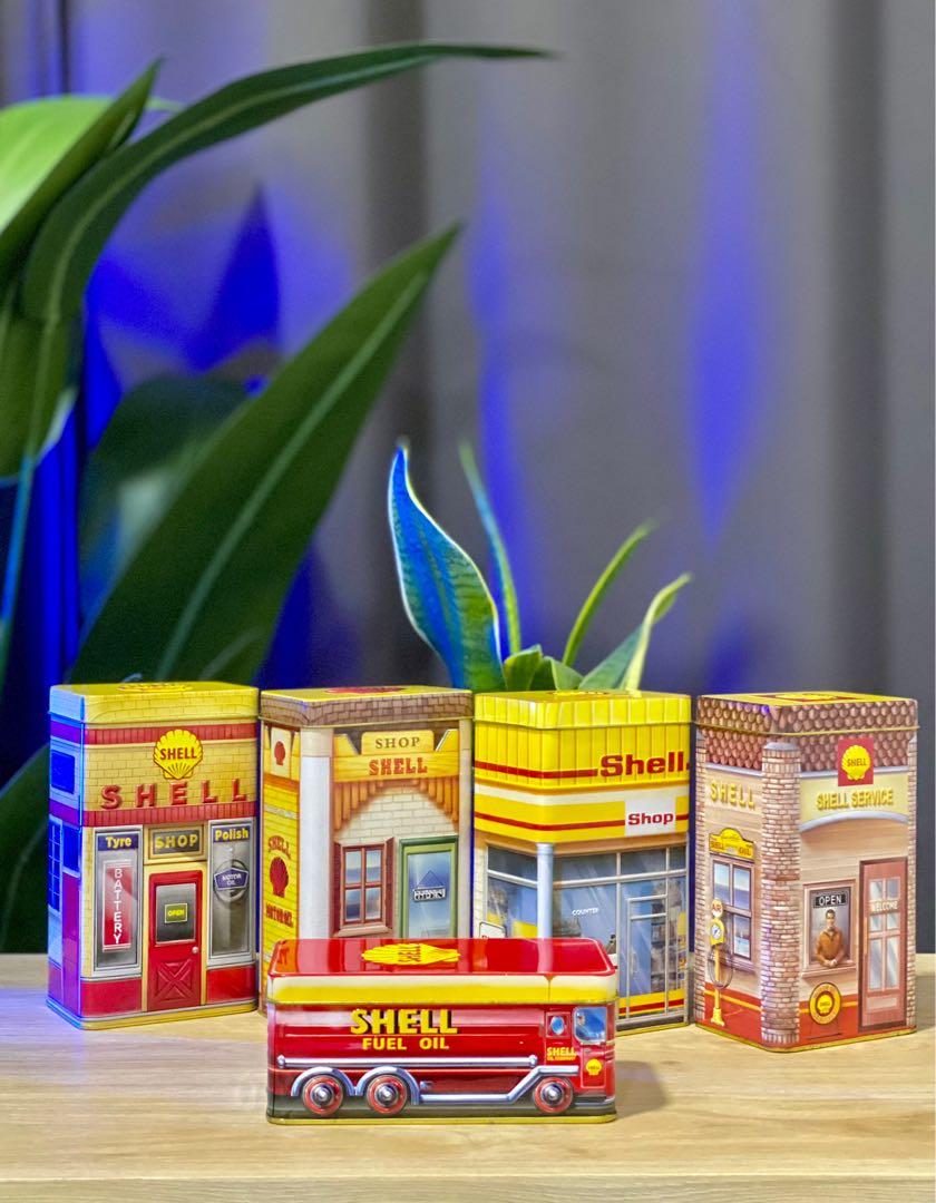 Shell Anniversary 125 Years Special Edition Tin Canister , Furniture ...