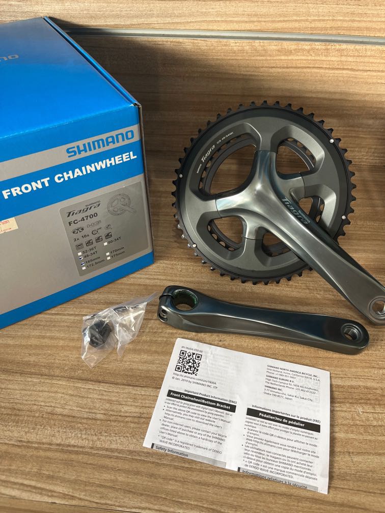 Shimano Tiagra Crankset Crank Front Chainwheel, Sports Equipment ...