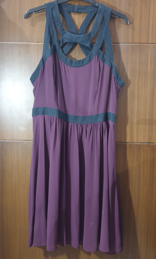Spotlight by Warehouse Purple Dress, Women's Fashion, Dresses & Sets ...
