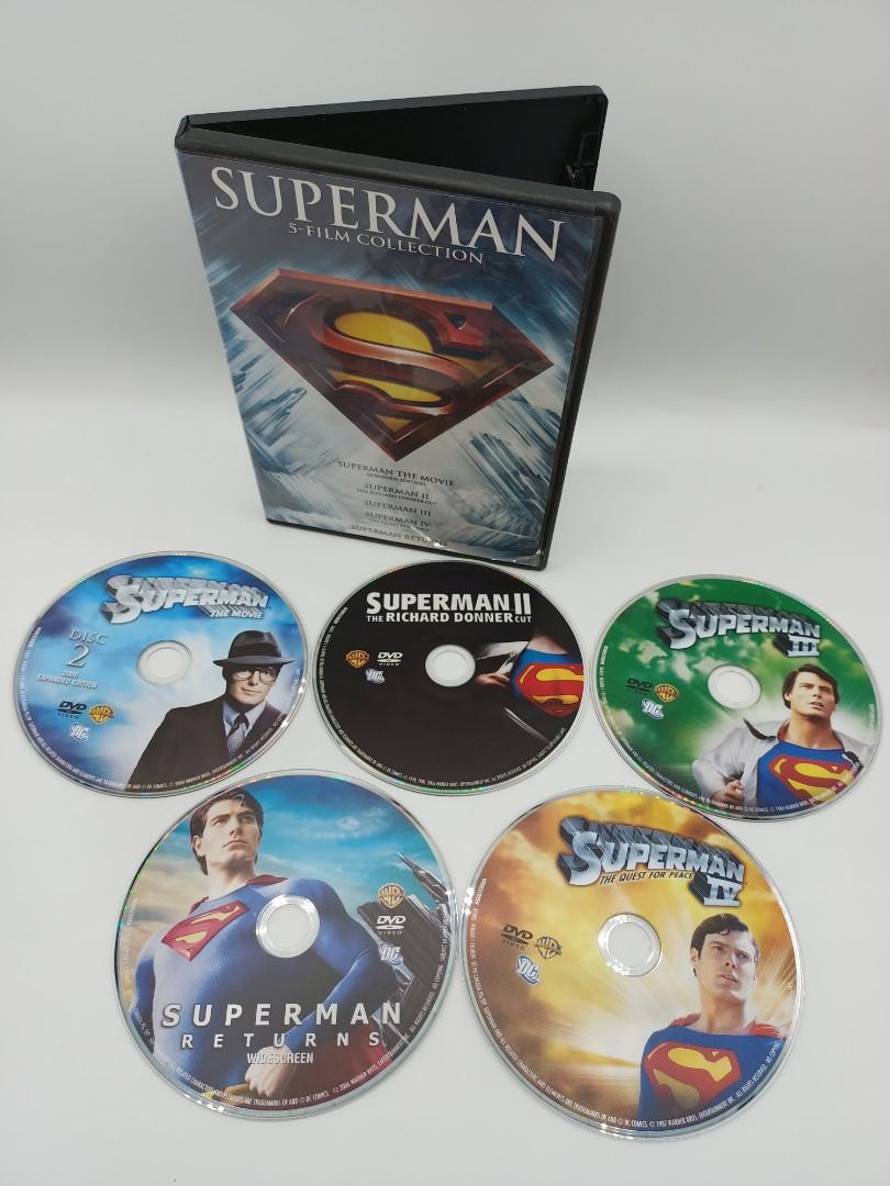 Superman 5 FILM COLLECTION DVD / US MADE / USED DVD, Hobbies & Toys ...