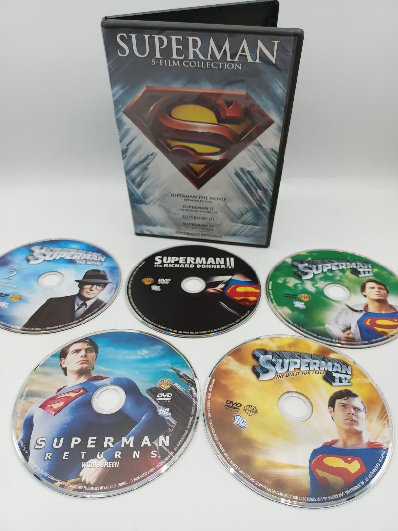 Superman 5 FILM COLLECTION DVD / US MADE / USED DVD, Hobbies & Toys ...