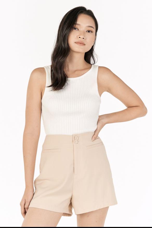 TCL Corey Shorts (Nude) - S, Women's Fashion, Bottoms, Shorts on Carousell