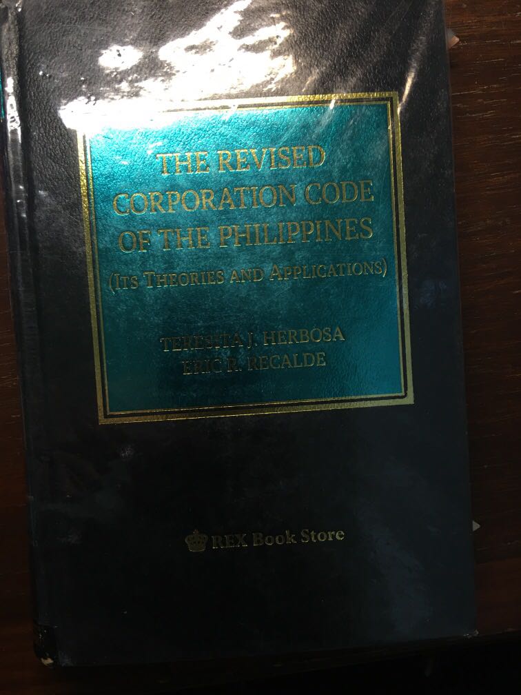 The Revised Corporation Code (2019) by Herbosa and Recalde, Hobbies ...