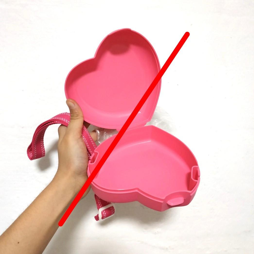 Tupperware Love In A Box Heart Lunch Box Sandwich Container Keeper Bag ...