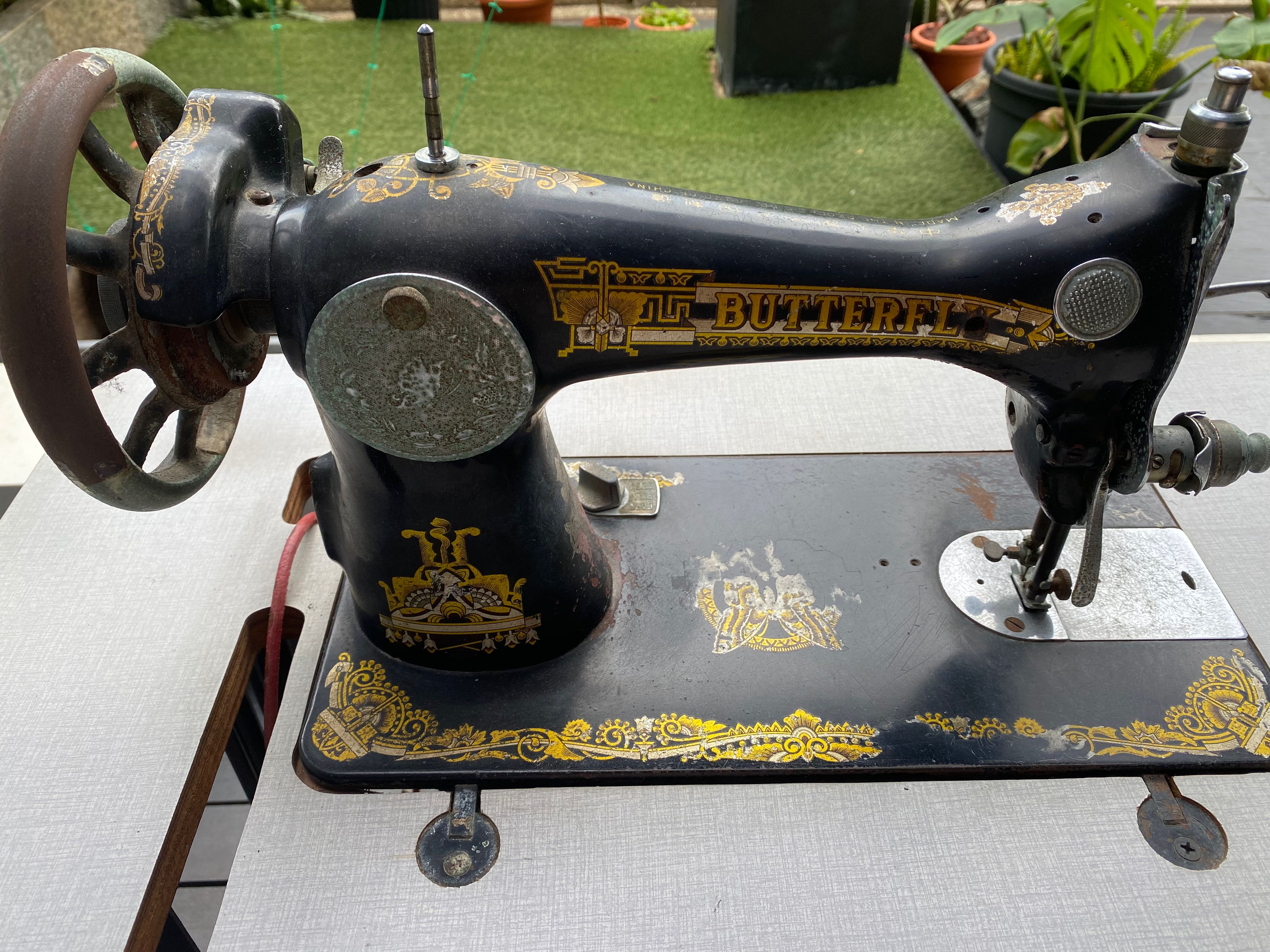 Vintage Butterfly Sewing Machine (Top only) Selling on behalf of ...