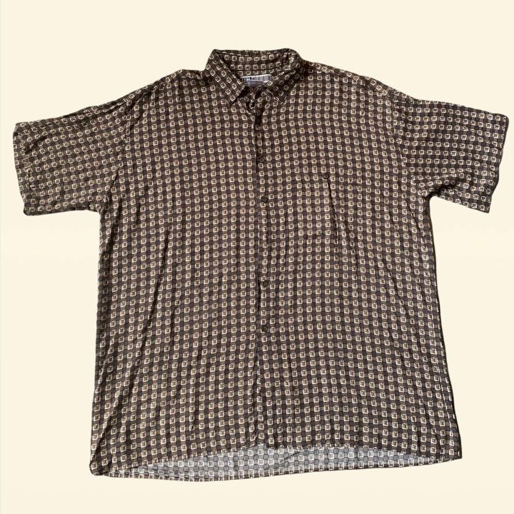 Vintage Untied Button Down, Men's Fashion, Tops & Sets, Tshirts & Polo ...
