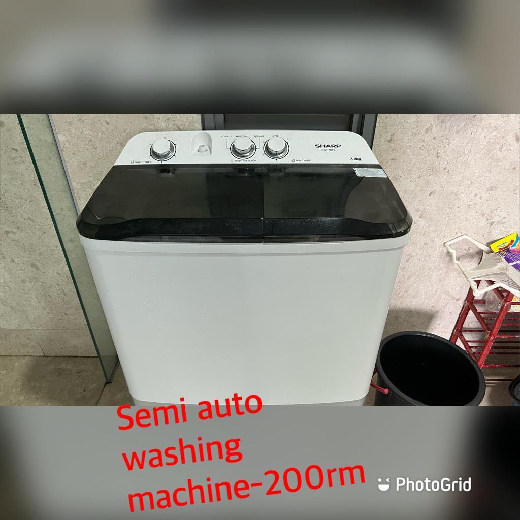 Washing Machine Sharp semi auto, TV & Home Appliances, Kitchen ...